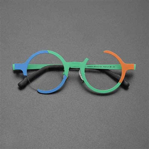 Altair Titanium Round Glasses Frame In 2024 Titanium Eyeglasses