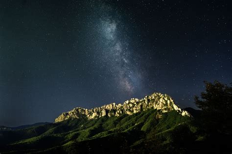 울산바위 은하수 보정연습 뽐뿌사진카메라