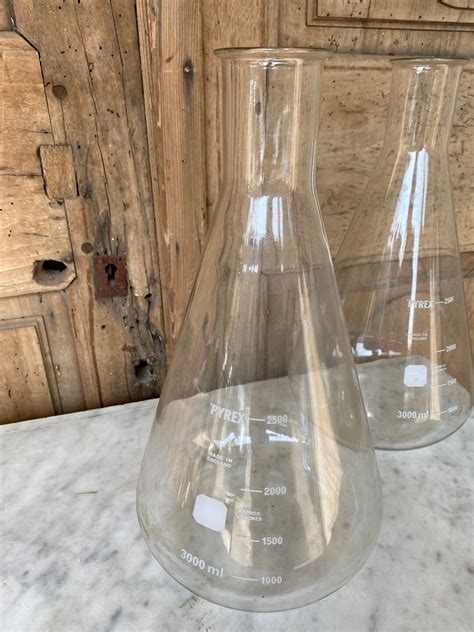 Vintage Pyrex 3000ml Conical Flask These Make Beautiful Vases Etsy Uk