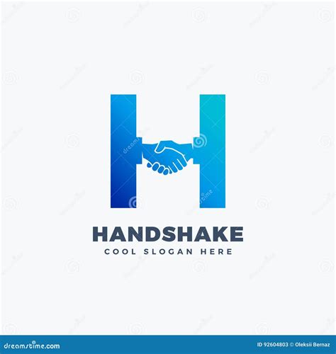 Handshake Abstract Vector Sign Symbol Or Logo Template Hand Shake