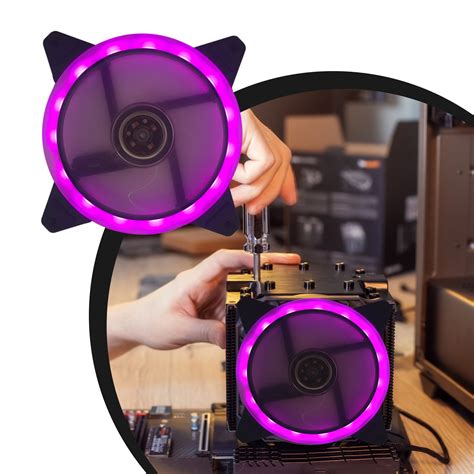 Xiyin Cpu Colorful Cool Fans Chassis Fans 120mm Pwm Hydraulic Bearing Case Fan Low Noise 23 Db