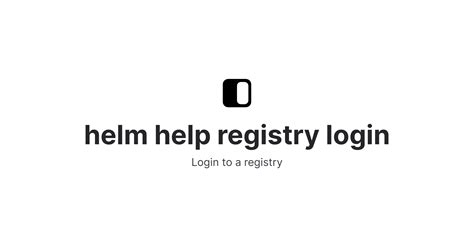 Helm Help Registry Login Fig