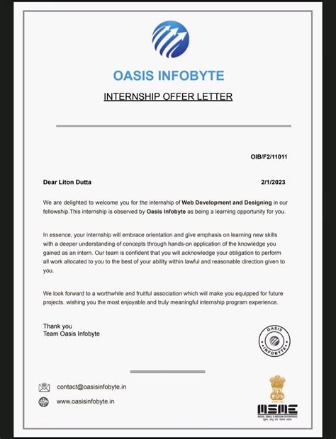 Liton Dutta On Linkedin Webdeveloper Oasisinfobyte Connections