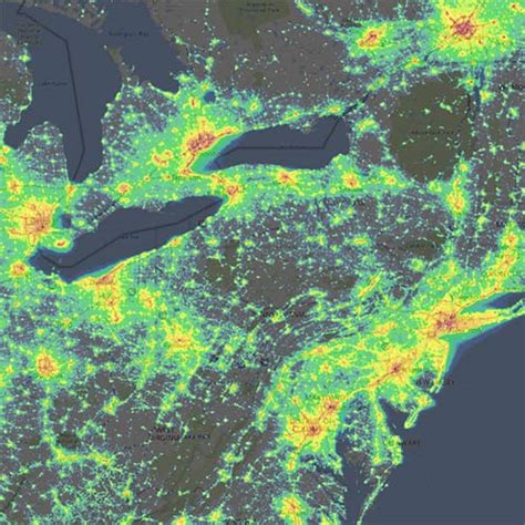 What Is Glare Light Pollution Map