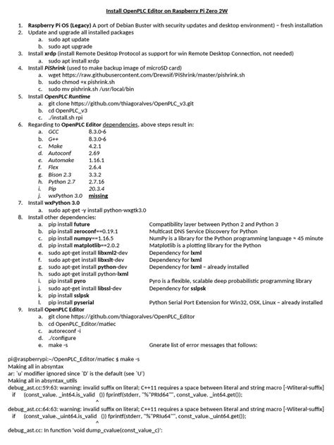 01 Openplc Instalacija Raspberry Pi 6 Oepnplc Editor Pdf String