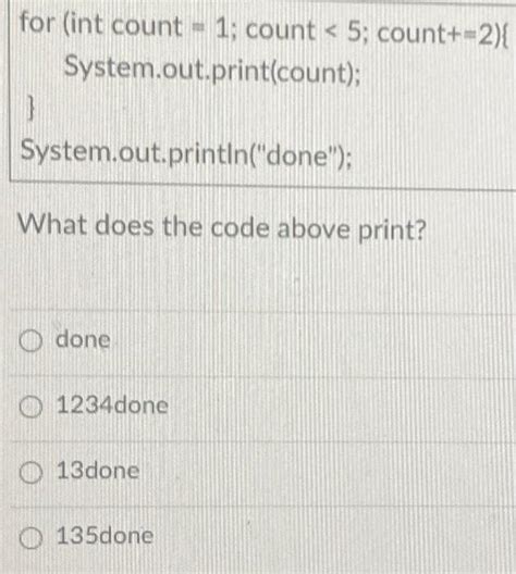 Solved For Int Count Count