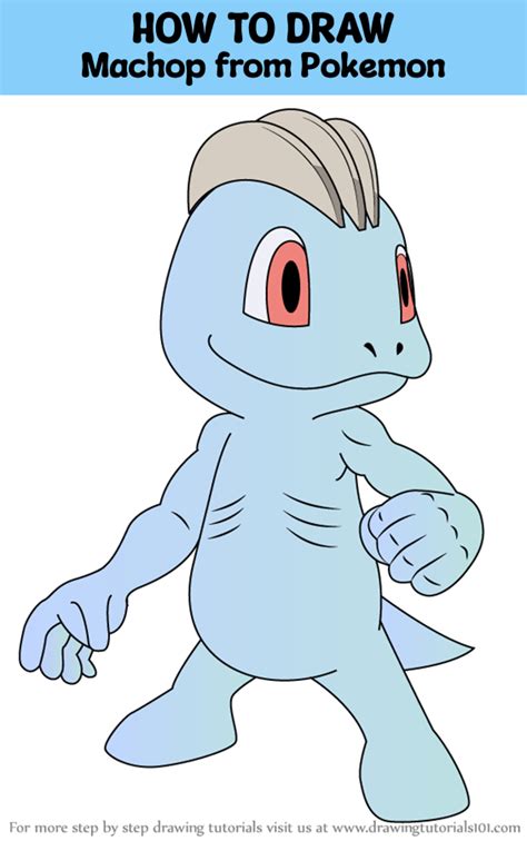 How To Draw Machop From Pokemon Pokemon Step By Step DrawingTutorials101 Com