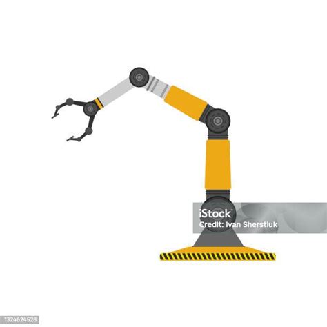 로봇 조작기로 가득 찬 컨베이어 자동 생산 라인 자동 작동 산업용 로봇 조작기 현대 산업 기술 제조 공장을 위한 가전 제품 격리된 벡터 Brand Name Smart