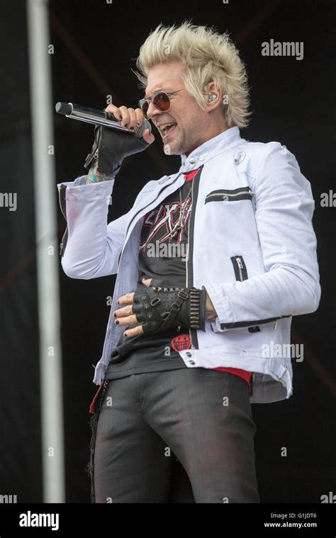 Somerset Wisconsin Usa 15th May 2016 Singer James Michael Of Sixx A M Performs Live At