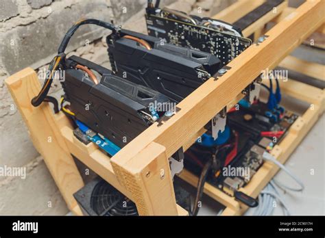 Home Mining Farm For Bitcoin And Cryptocurrency Money Stock Photo Alamy