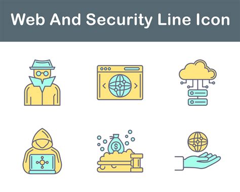 Web And Security Vector Icon Set 20643412 Vector Art At Vecteezy