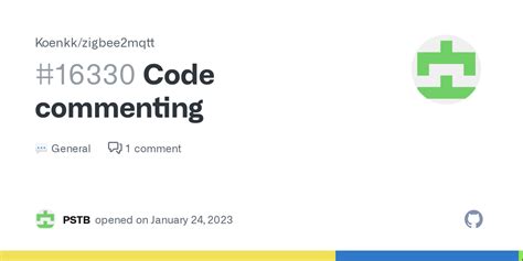 Code Commenting · Koenkk Zigbee2mqtt · Discussion 16330 · Github