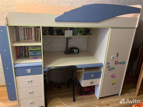 Кровать чердак со столом и шкафом купить в Санкт Петербурге Личные вещи Авито