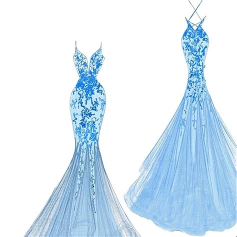 Prom Dress Designs Drawings