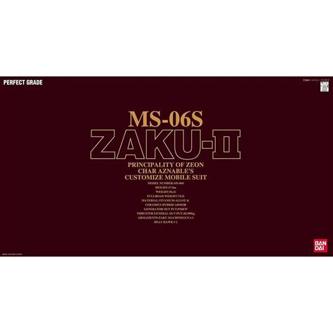 Pg 160 Ms 06s Chars Zaku Ii Hobby Gundam Usa