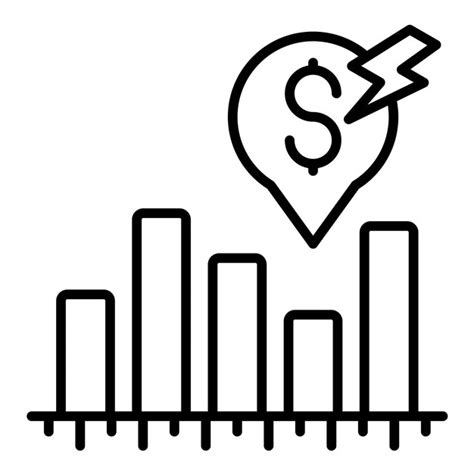 premium vector market forecast line illustration