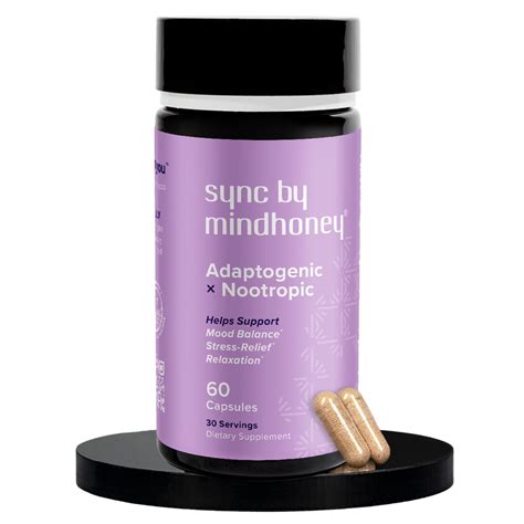 Sync By Mindhoney Mood And Stress Relief Supplements Ashwagandha L