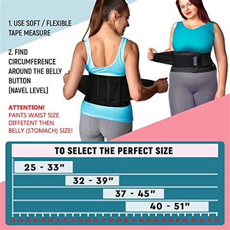 Aveston Back Brace For Lower Back Pain Relief 6 Ribs Belt With Lumbar