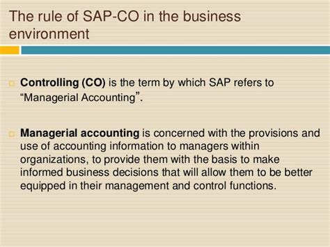 Sap Controlling Overview