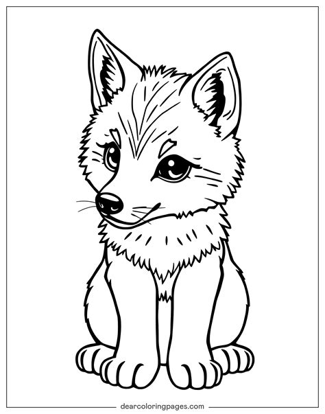 늑대 색칠 페이지 신화적인 외로운 늑대 색칠하기