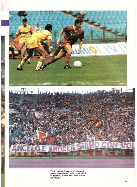 Almanacco Giallorosso Roma Lecce Campionato 19901991