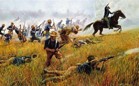 Art Paintings War Battle History Warriors Soldiers Weapons Guns
