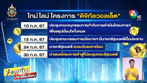 ข่าวเปิดไทม์ไลน์ดิจิทัลวอลเล็ต ยันนายกฯแถลง 24 ก ค