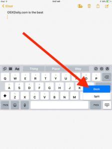 How To Move The IPad Keyboard