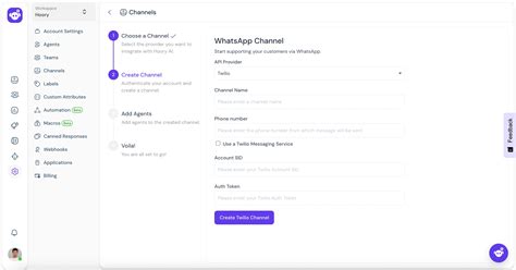 How To Create A Whatsapp Channel With Twilio Hoory