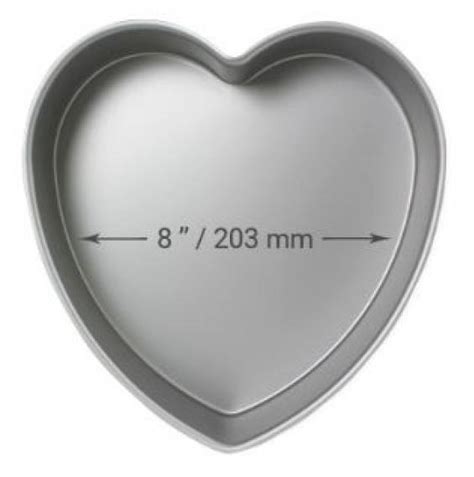Pme 8 Inch Heart Cake Pans 3 Inch Deep Tins Sugar And Ice