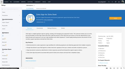 Zoho Sign Integration For Zoho Desk E Sign In Help Desk And Customer