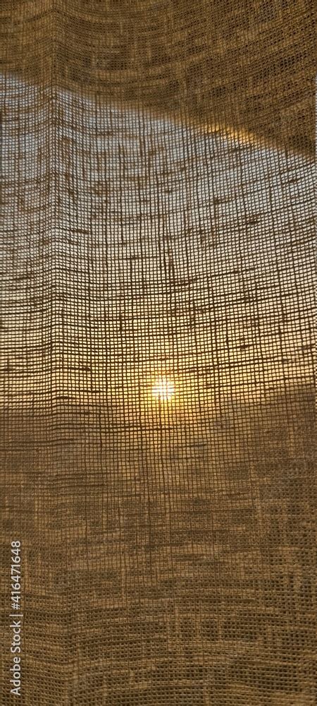Awning Plot With Sun Behind It Cotton Texture Textile Texture Thread Pattern Thread Texture