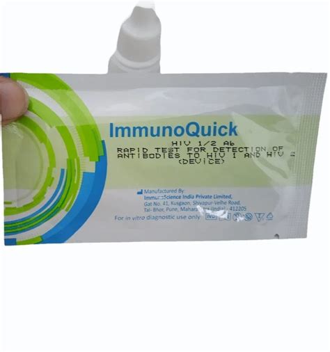 Immunoscience Hiv Rapid Test Kit Number Of Reactionsprepskit 25