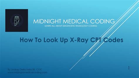 How To Look Up X Ray Cpt Codes Youtube
