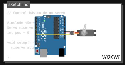 Control De Un Servo Wokwi Esp32 Stm32 Arduino Simulator