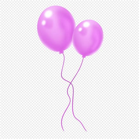 보라색 풍선 Png 일러스트 무료 다운로드 Lovepik