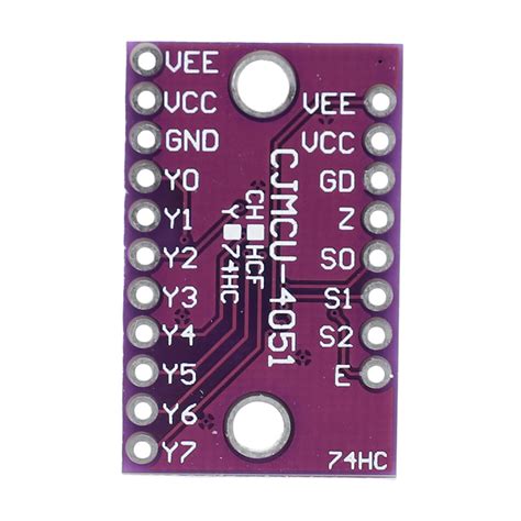 74hc4051 Cd4051 Módulo Selector Multiplexor Analógico único De 8