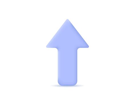 3d up arrow realistic icon design illustrations 3d render vector