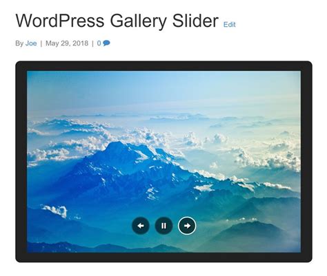 How To Create A Wordpress Gallery Slider For Your Website