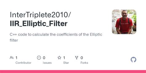 Github Intertriplete2010 Iir Elliptic Filter C Code To Calculate