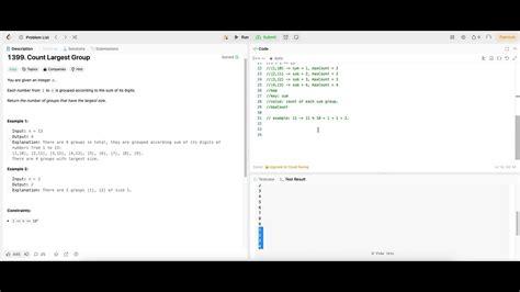 Leetcode 1399 Count Largest Group Youtube