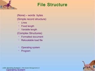 8 0 Os File System Management PPT Operating Systems Computer Software And Applications