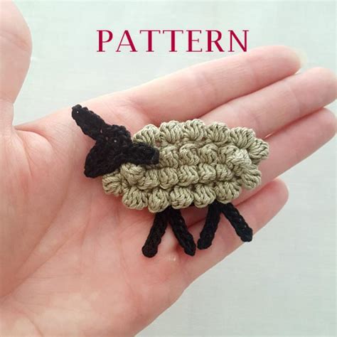 Crochet A Sweet Tiny Sheep Appliqué Knithacker