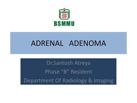 Adrenal Adenoma Radiology Ppt