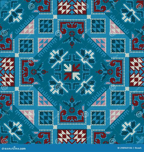 Georgian Embroidery Pattern 50 Stock Vector Illustration Of Kilim