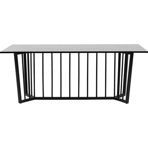 Abington Black Frame And Tinted Glass Rectangular Coffee Table 110x60cm