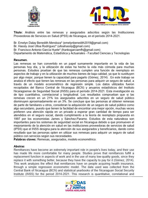 Artículo Investigación Cuantitativa Judc 2023 Pdf Estadísticas