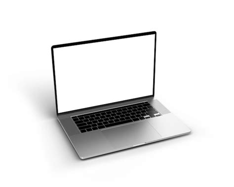 Premium Photo White Screen 3d Laptop Mockups Isolated On White Background