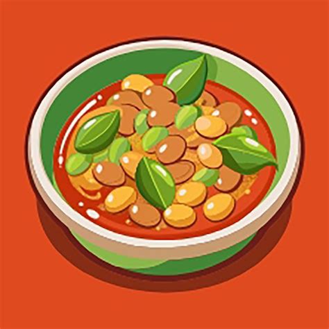 Lima Beans Food Vector Illustration Premium AI Generated Image