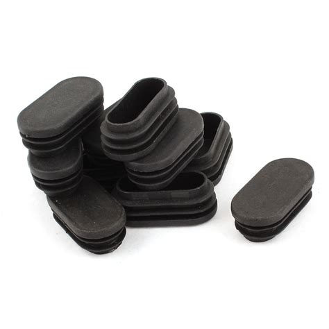 Rectangular Tube Plug Plastic Pipe End Caps For Steel Tube Square End
